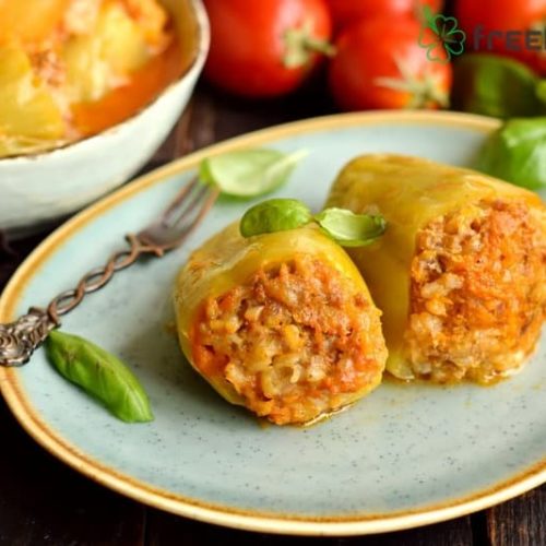 Boiled Stuffed Bell Peppers with Ground Beef | FreeFoodTips.com